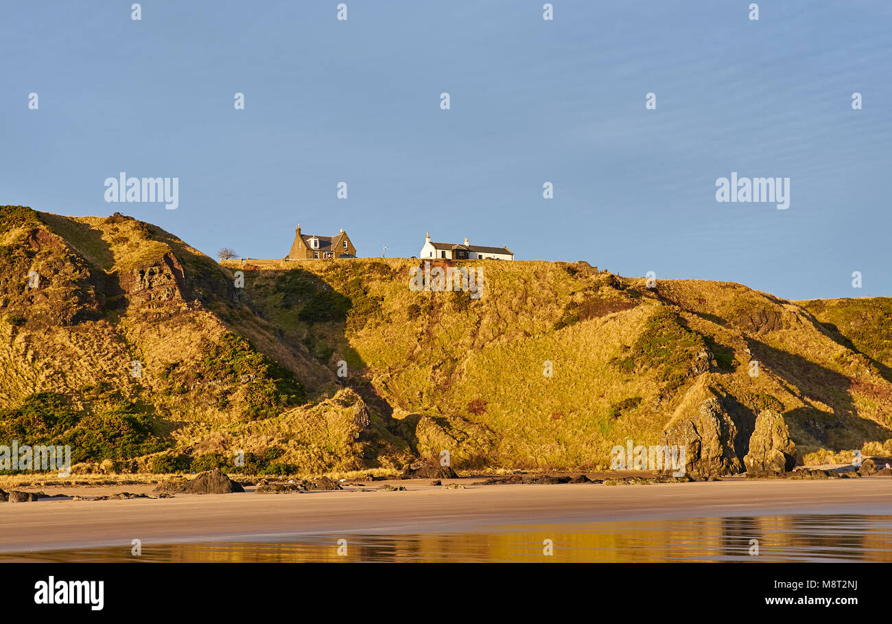 Two houses at st cyrus cliffs hi-res stock photography and images - Alamy