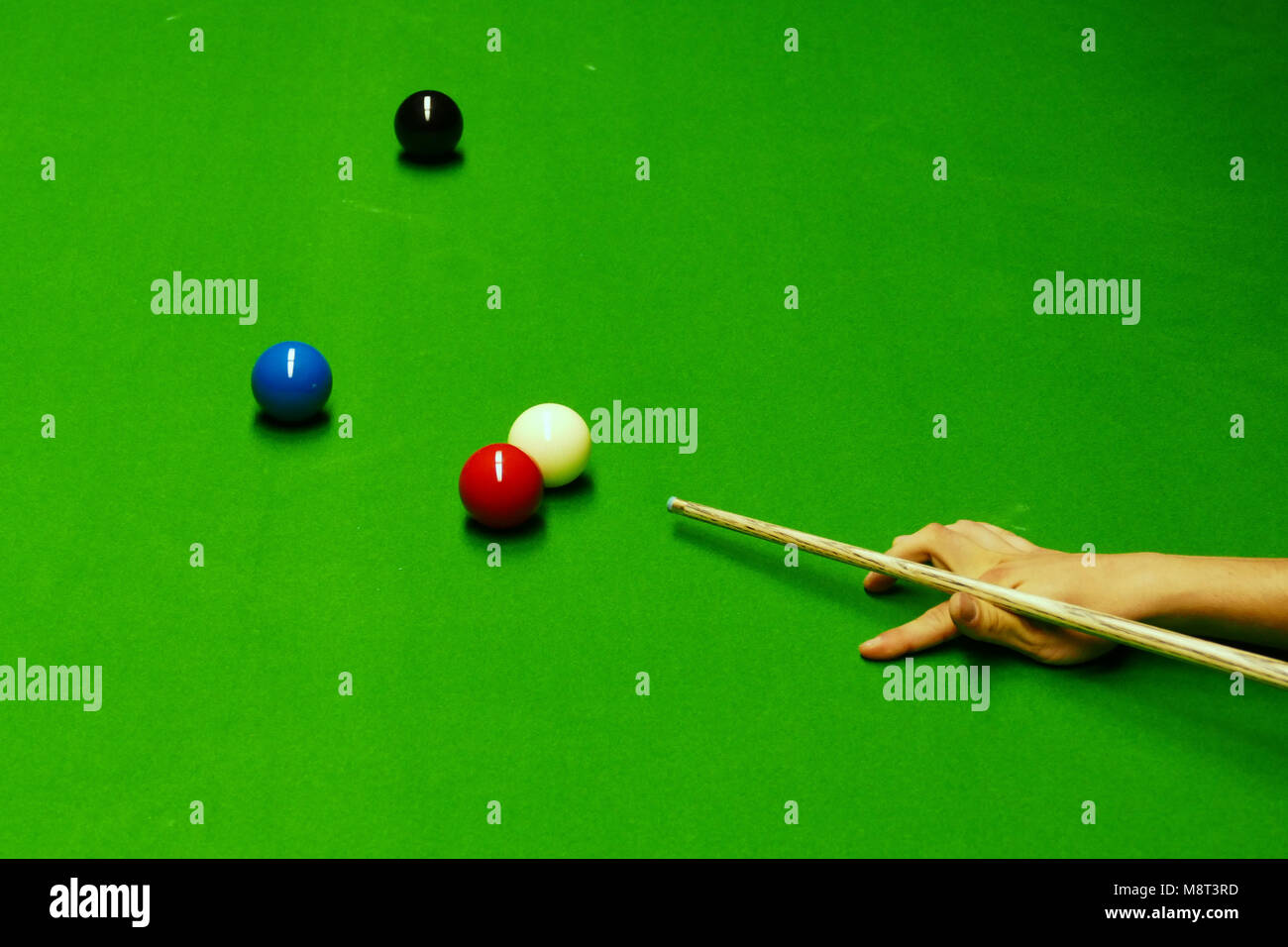 Snooker table from above hi-res stock photography and images - Alamy