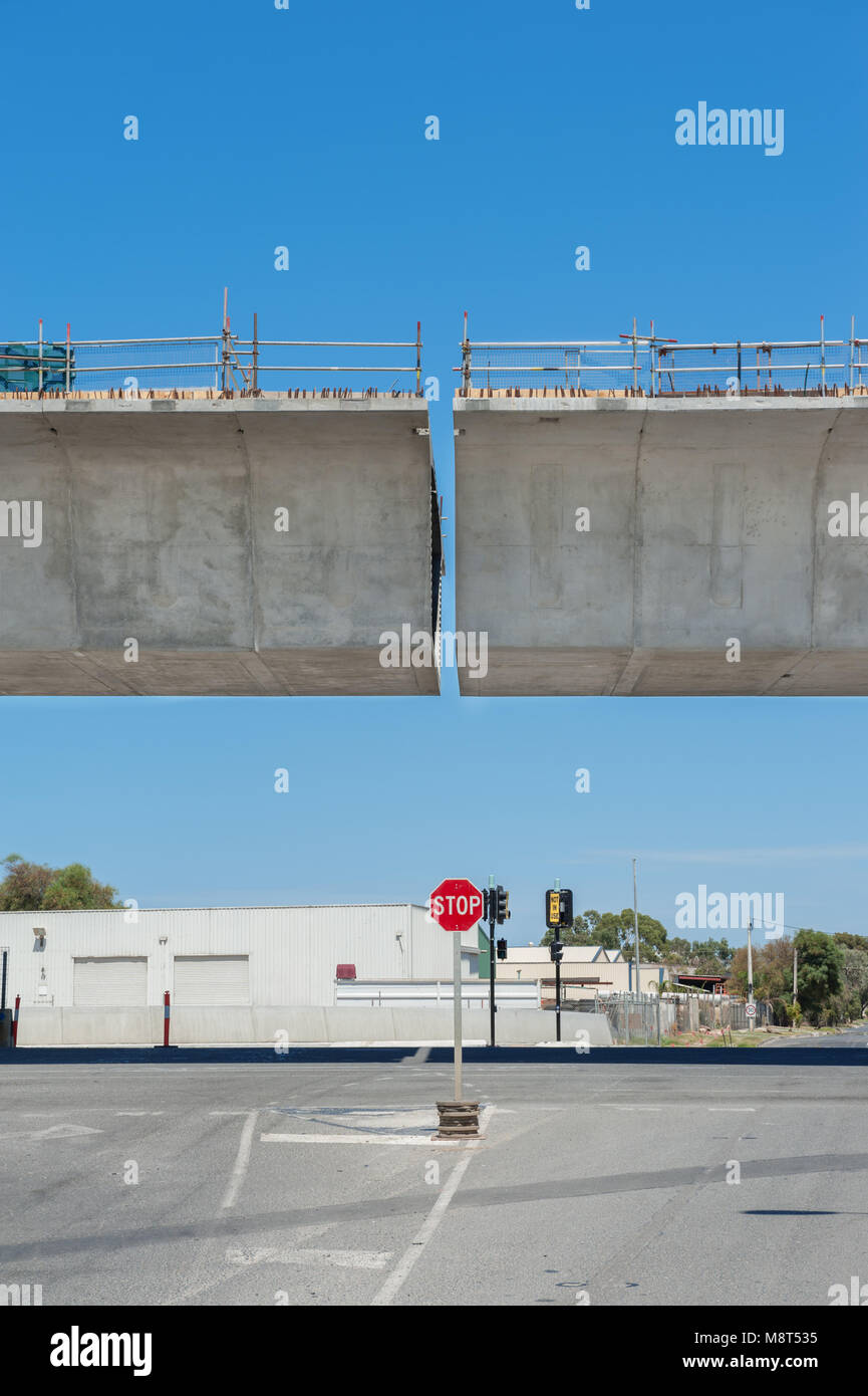 Fragment view of the road under reconstruction.Construction site Stock ...