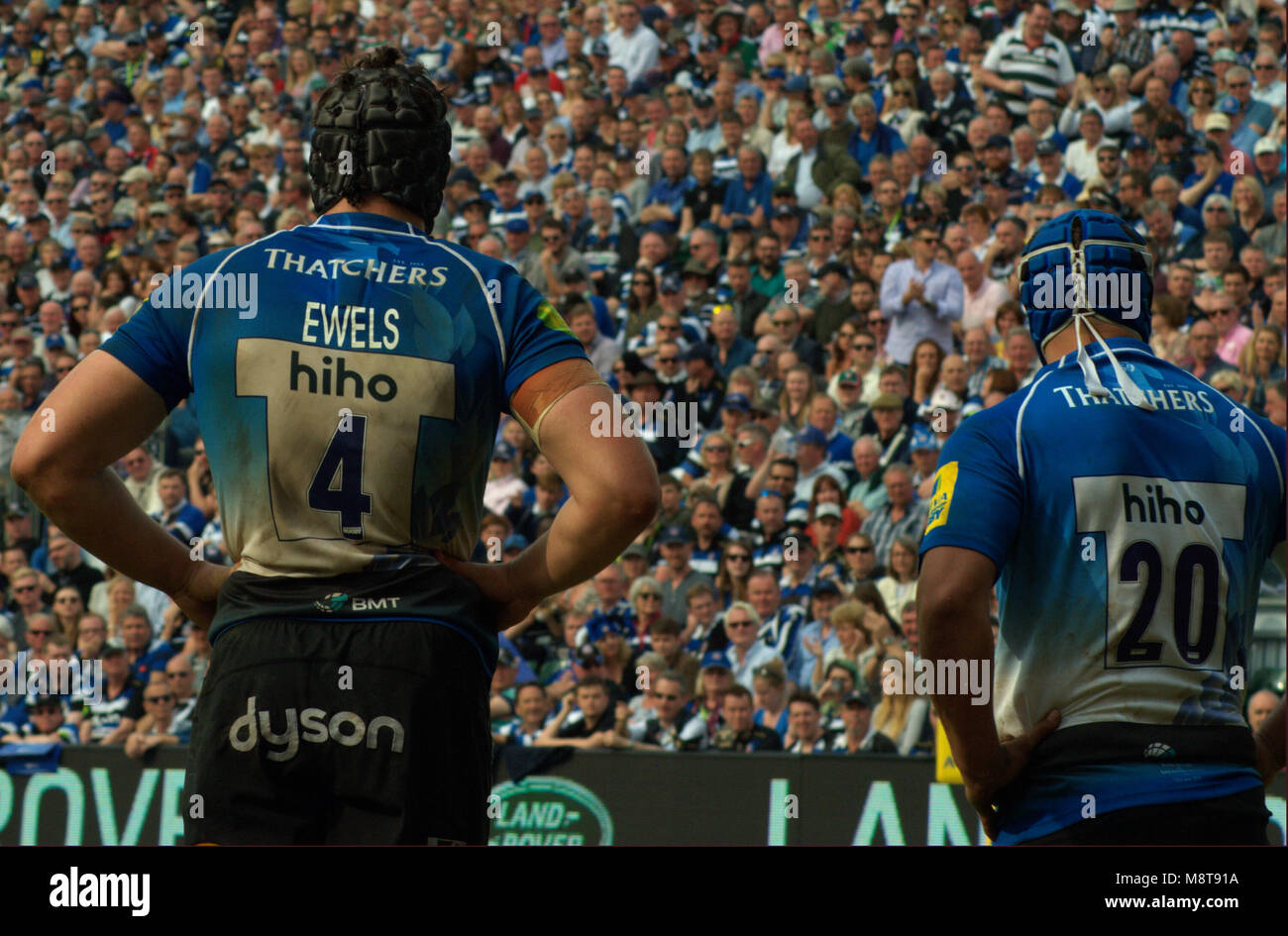 Bath Rugby clash with Leicester Tigers at the Recreation Ground, Bath ...
