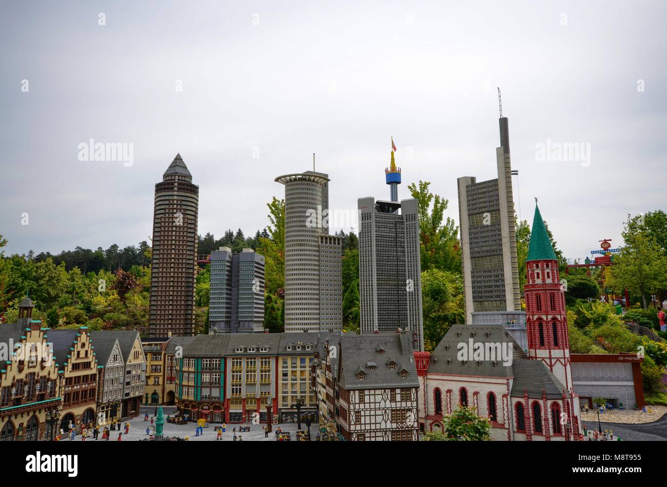 Germany, near Ichenhausen 25 June 2015 Lego park "Legoland". Settings ...