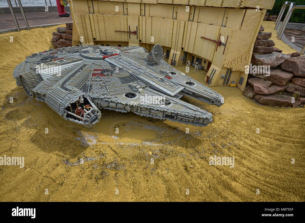 Germany, near Ichenhausen 25 June 2015 Lego park "Legoland". Settings ...
