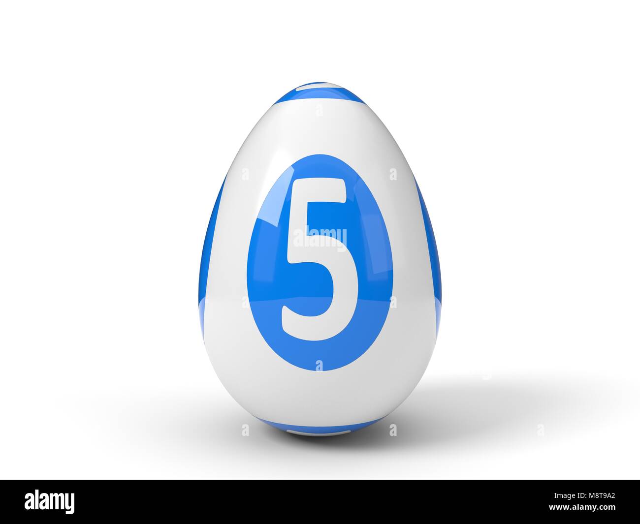 easter egg painted as lottery ball. 3d illustration Stock Photo - Alamy
