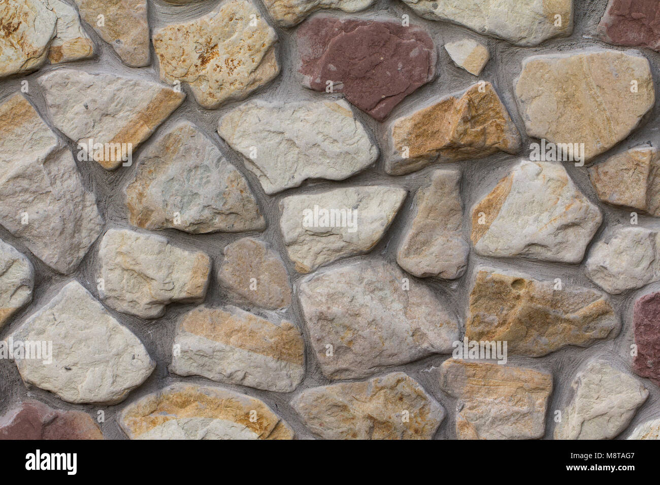 Horizontal stone wall of a nature rock - close up Stock Photo - Alamy