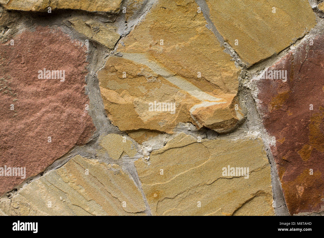 Horizontal stone wall of a nature rock - close up Stock Photo - Alamy