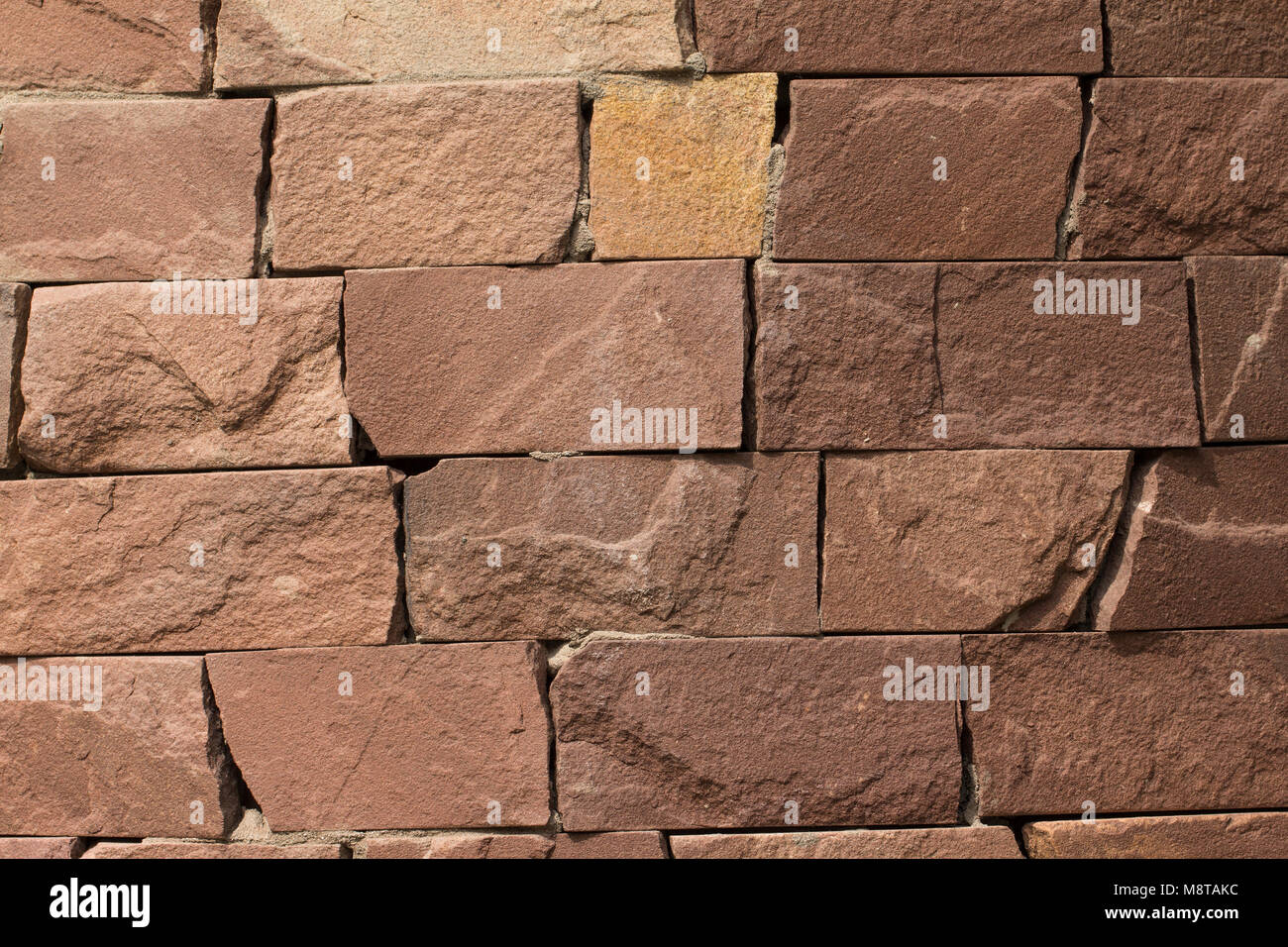 Horizontal stone wall of a nature rock - close up Stock Photo - Alamy