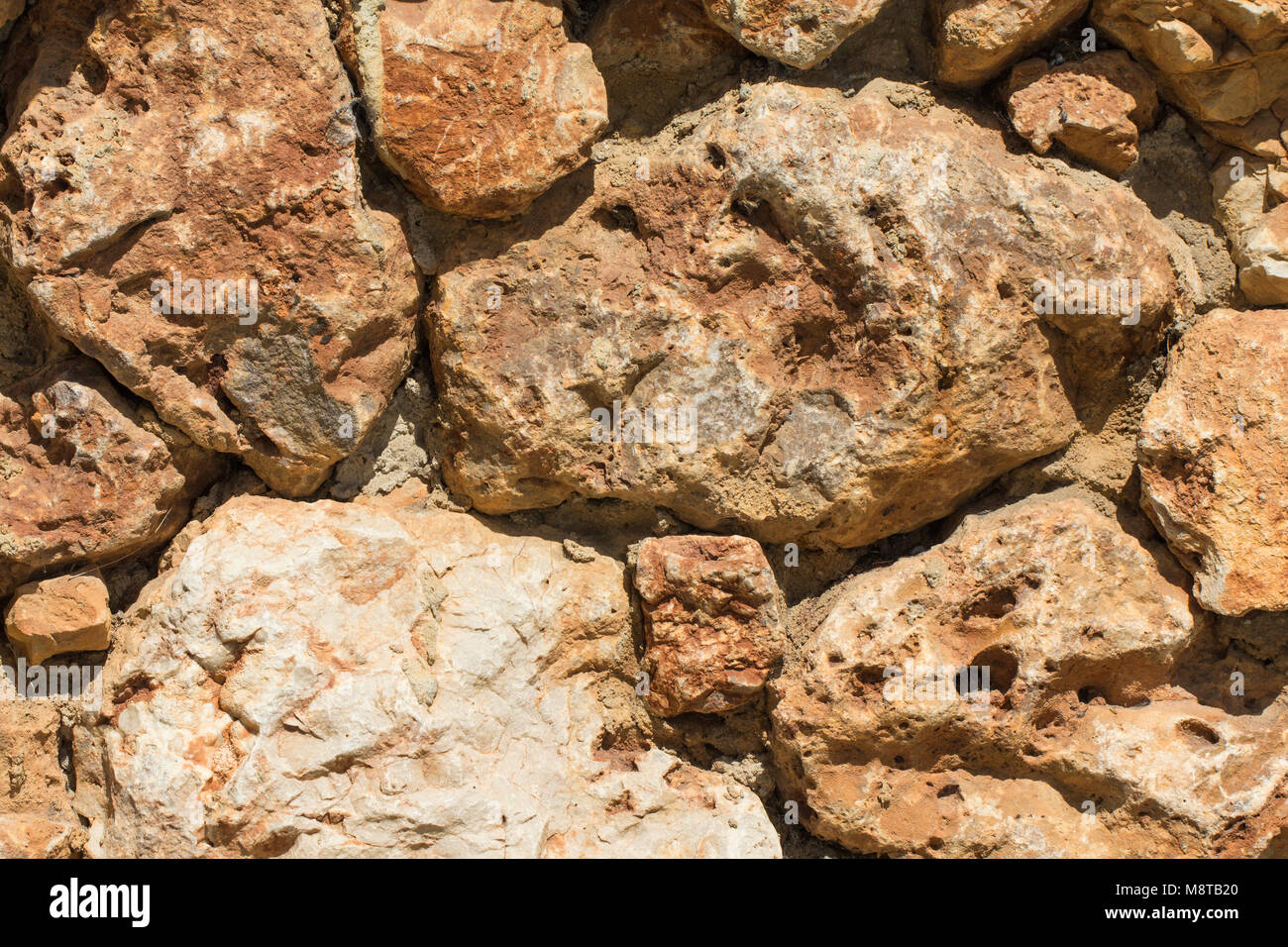 Horizontal stone wall of a nature rock - close up Stock Photo - Alamy