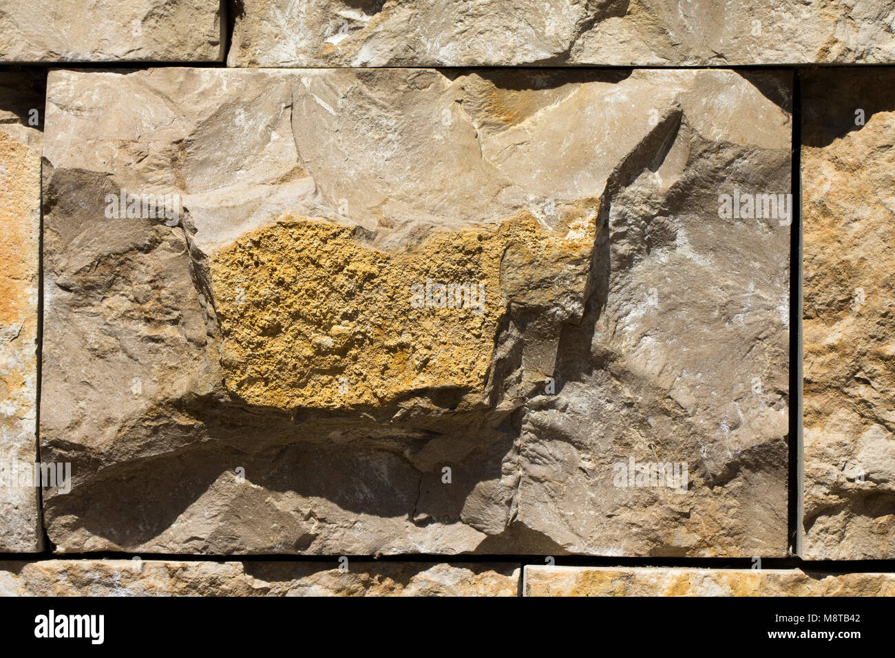 Horizontal stone wall of a nature rock - close up Stock Photo - Alamy