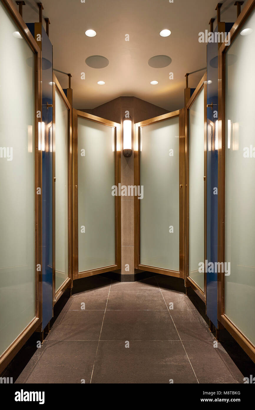 Corridor to changing rooms. KXU London, London, United Kingdom ...