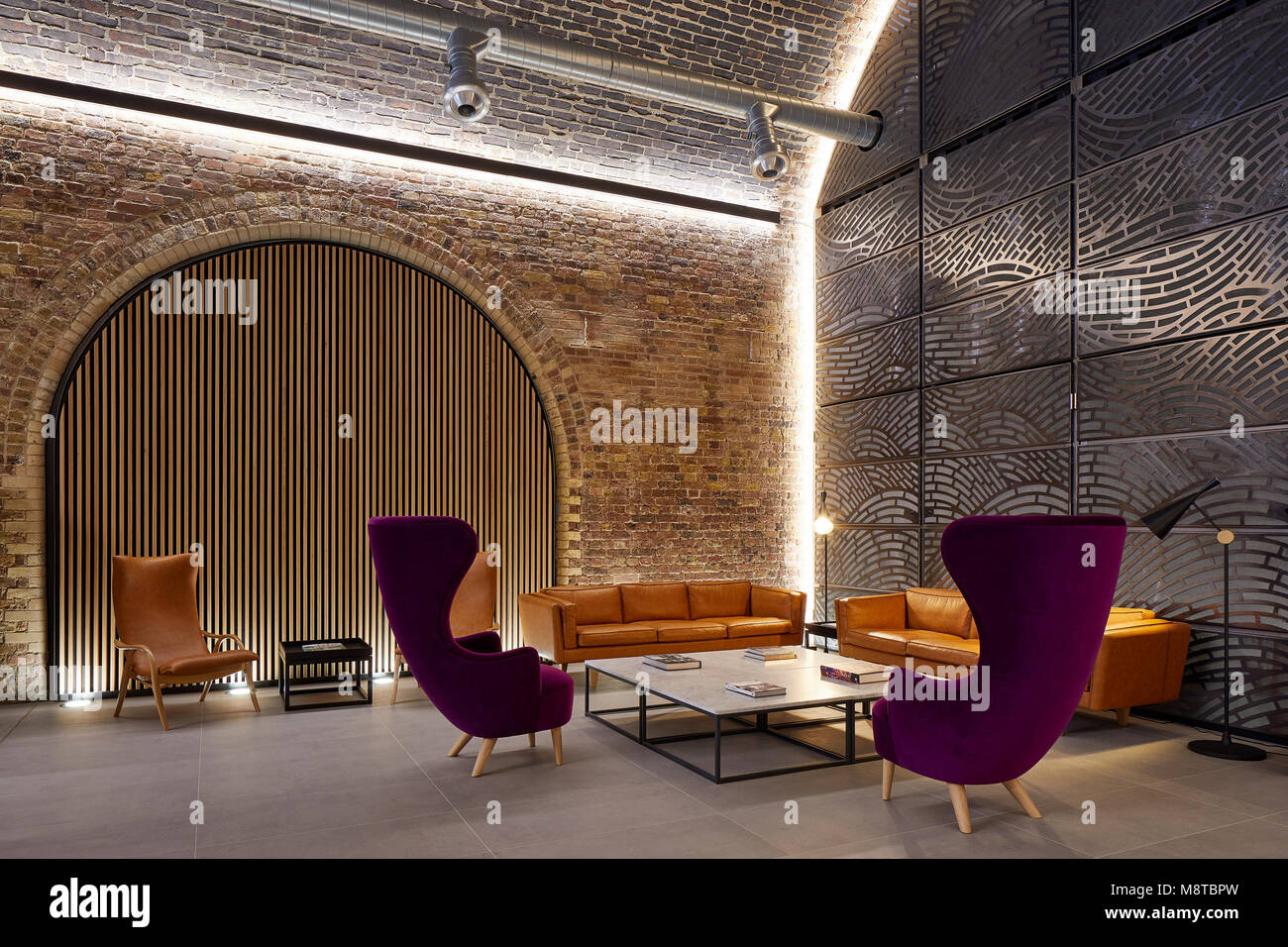 Reception area. The River Building, London, United Kingdom. Architect ...