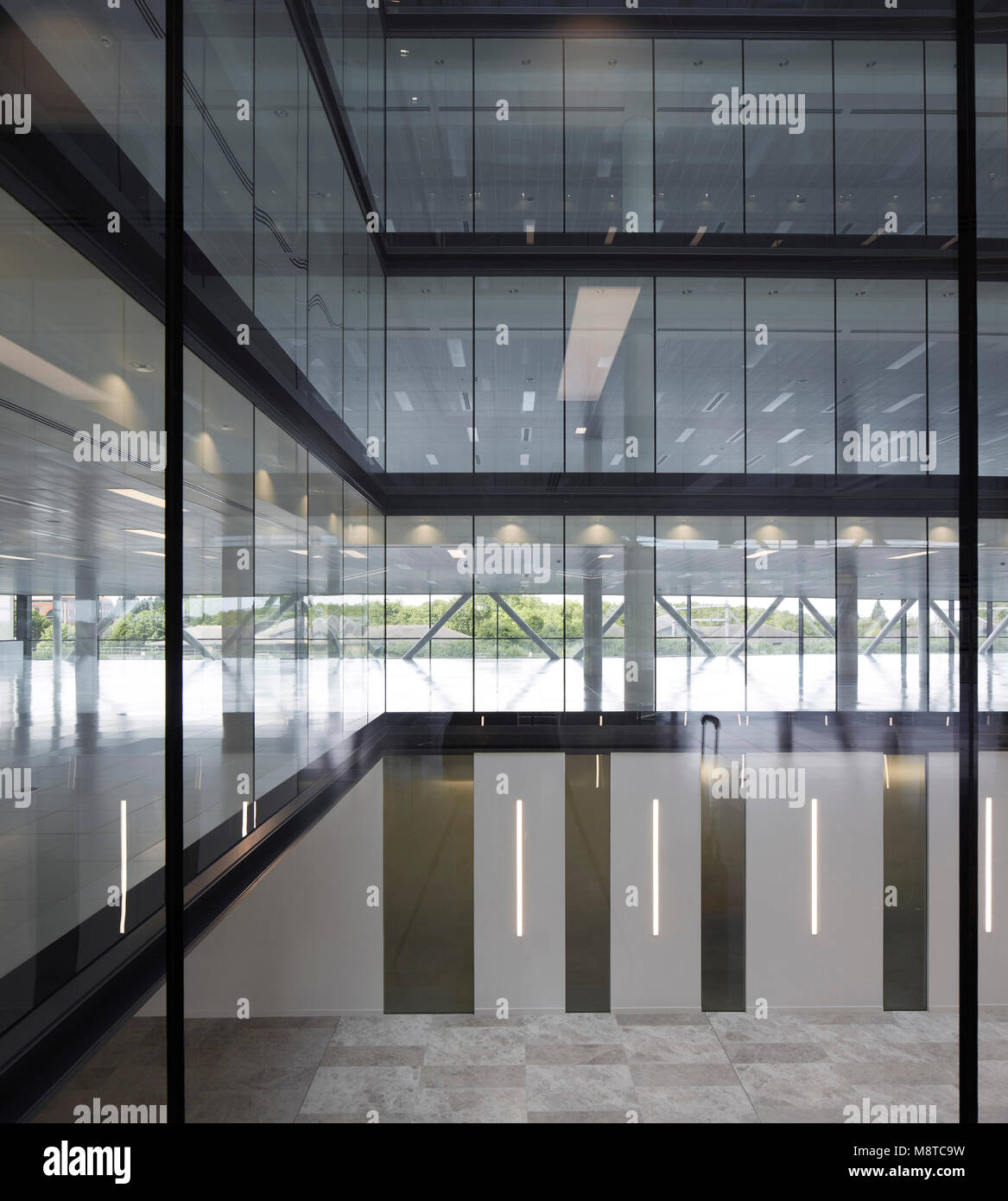 Internal office view looking through to atrium. 1 Forbury Place ...