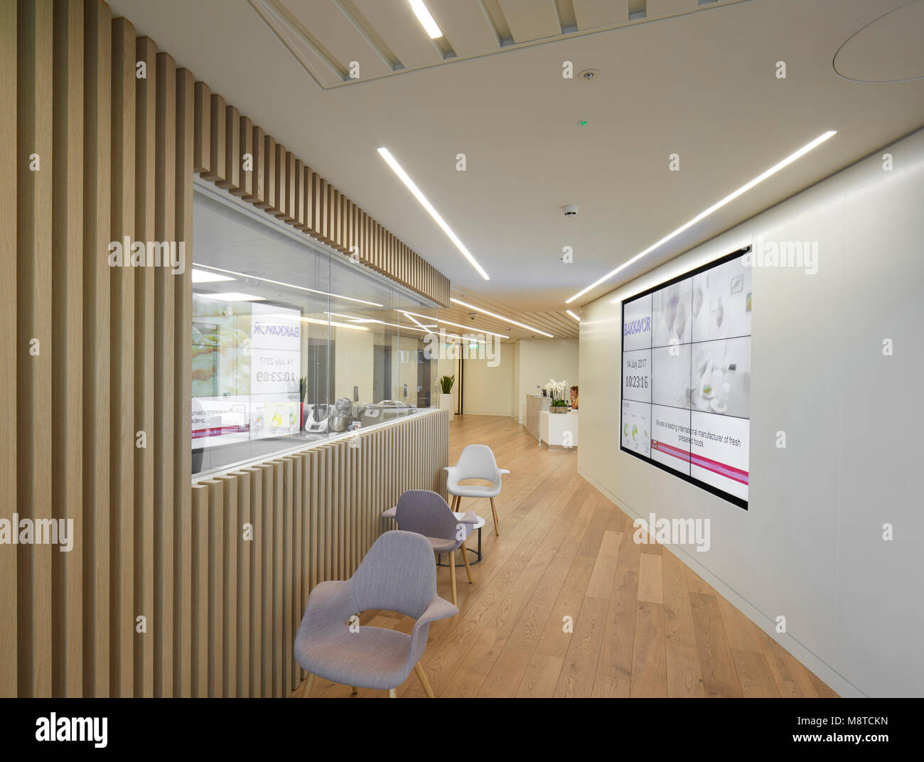 Kitchen and reception. Office Interior, London, United Kingdom ...