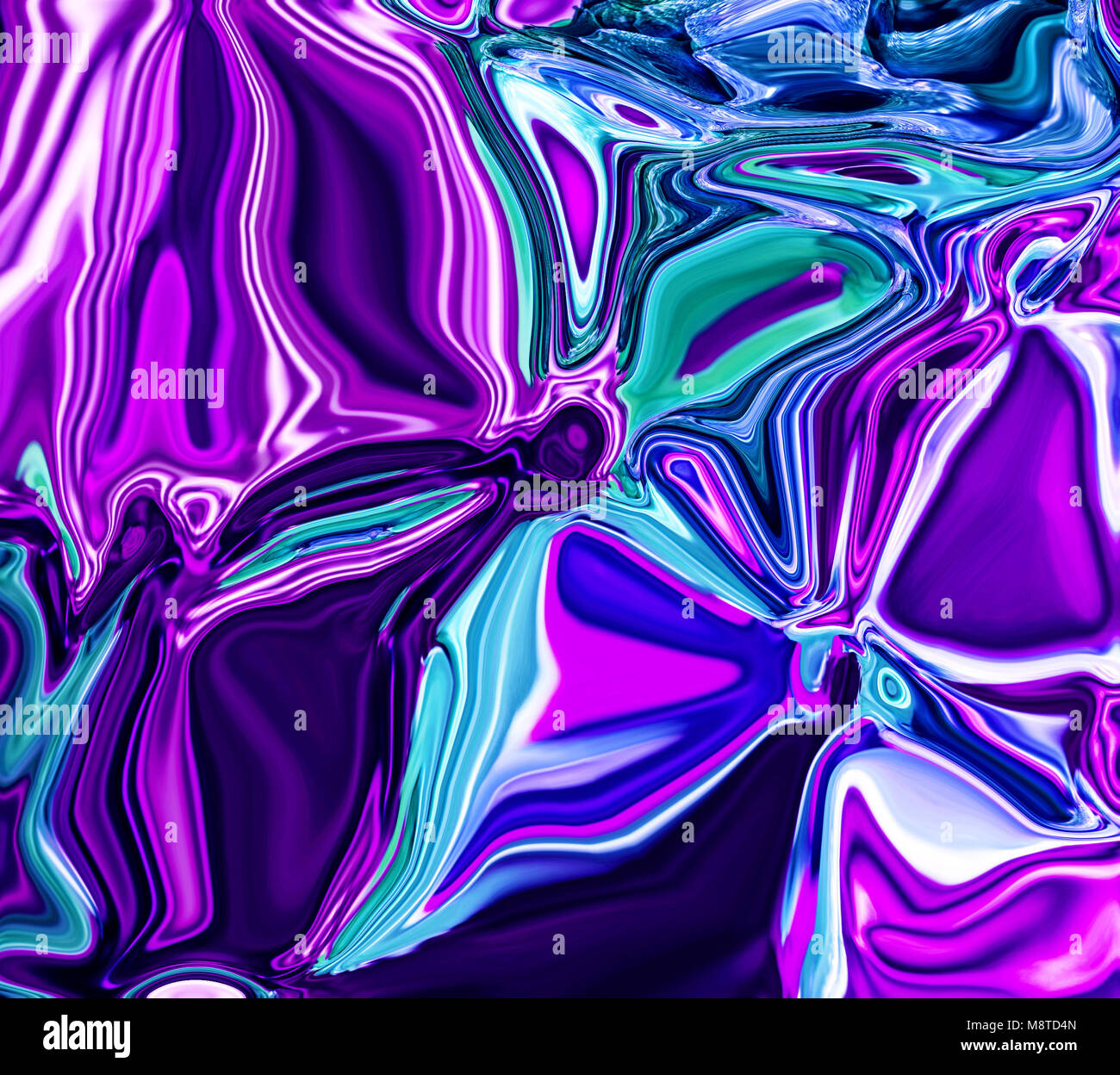 Creative wavy abstraction in purple and emerald colors Stock Photo - Alamy