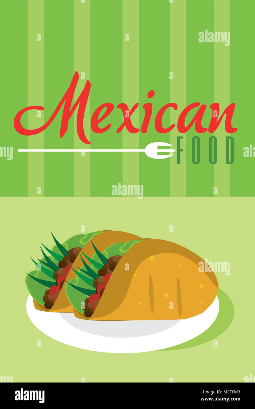Mexican food menu card Stock Vector Image & Art - Alamy