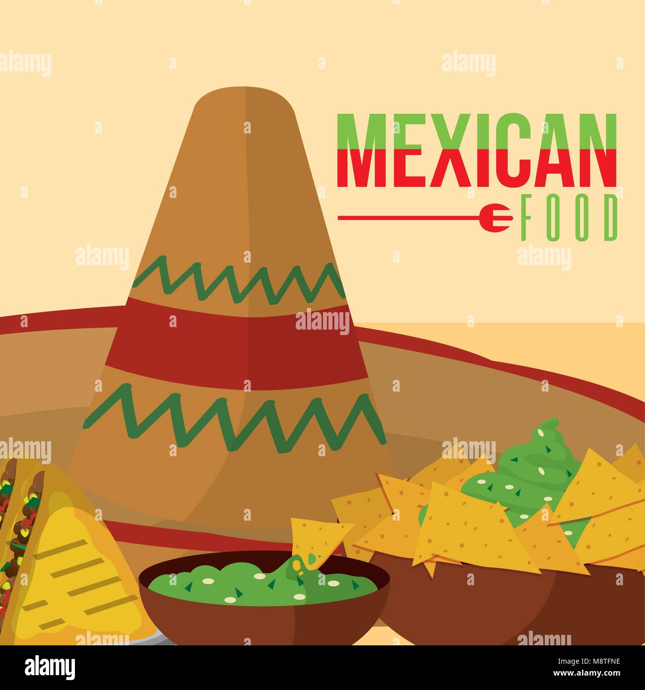 Mexican food menu card Stock Vector Image & Art - Alamy