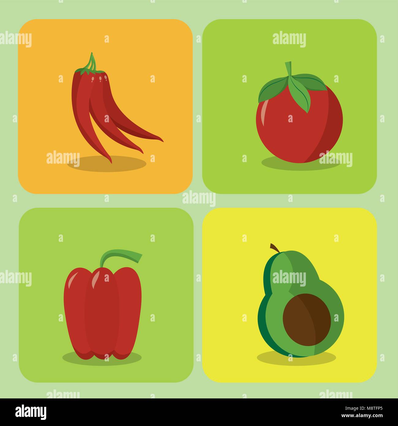 Mexican food ingredients Stock Vector Images - Alamy