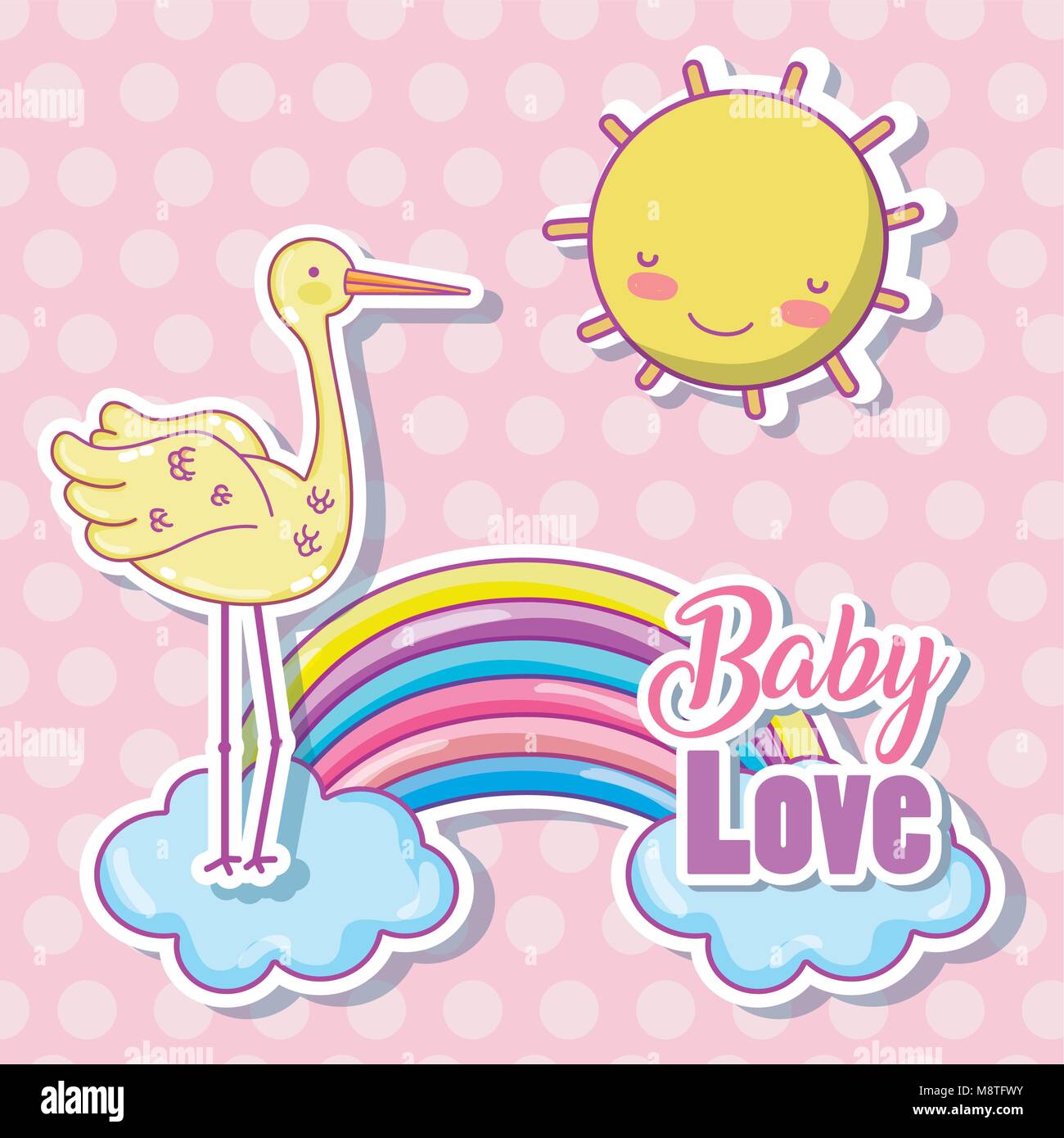 Baby love cartoon Stock Vector Image & Art - Alamy
