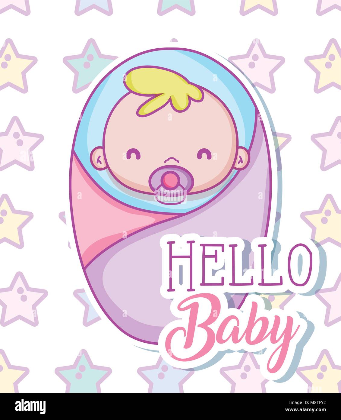 Hello baby cute cartoon Stock Vector Image & Art - Alamy