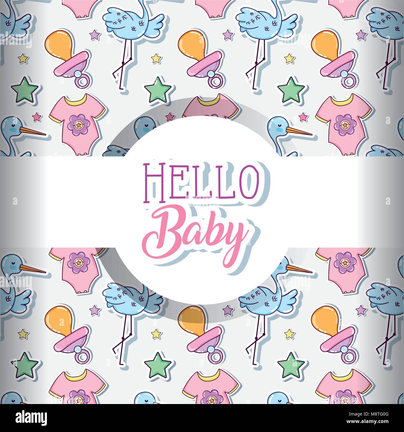 Baby love pattern background Stock Vector Image & Art - Alamy