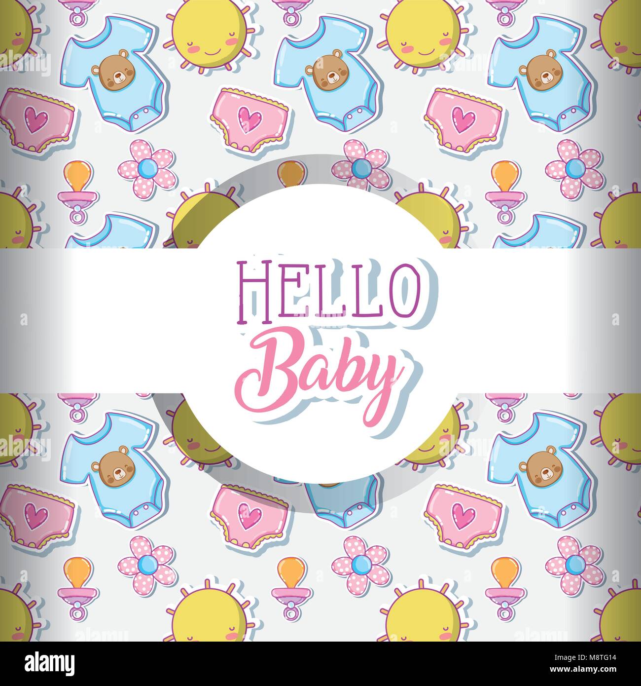 Baby love pattern background Stock Vector Image & Art - Alamy