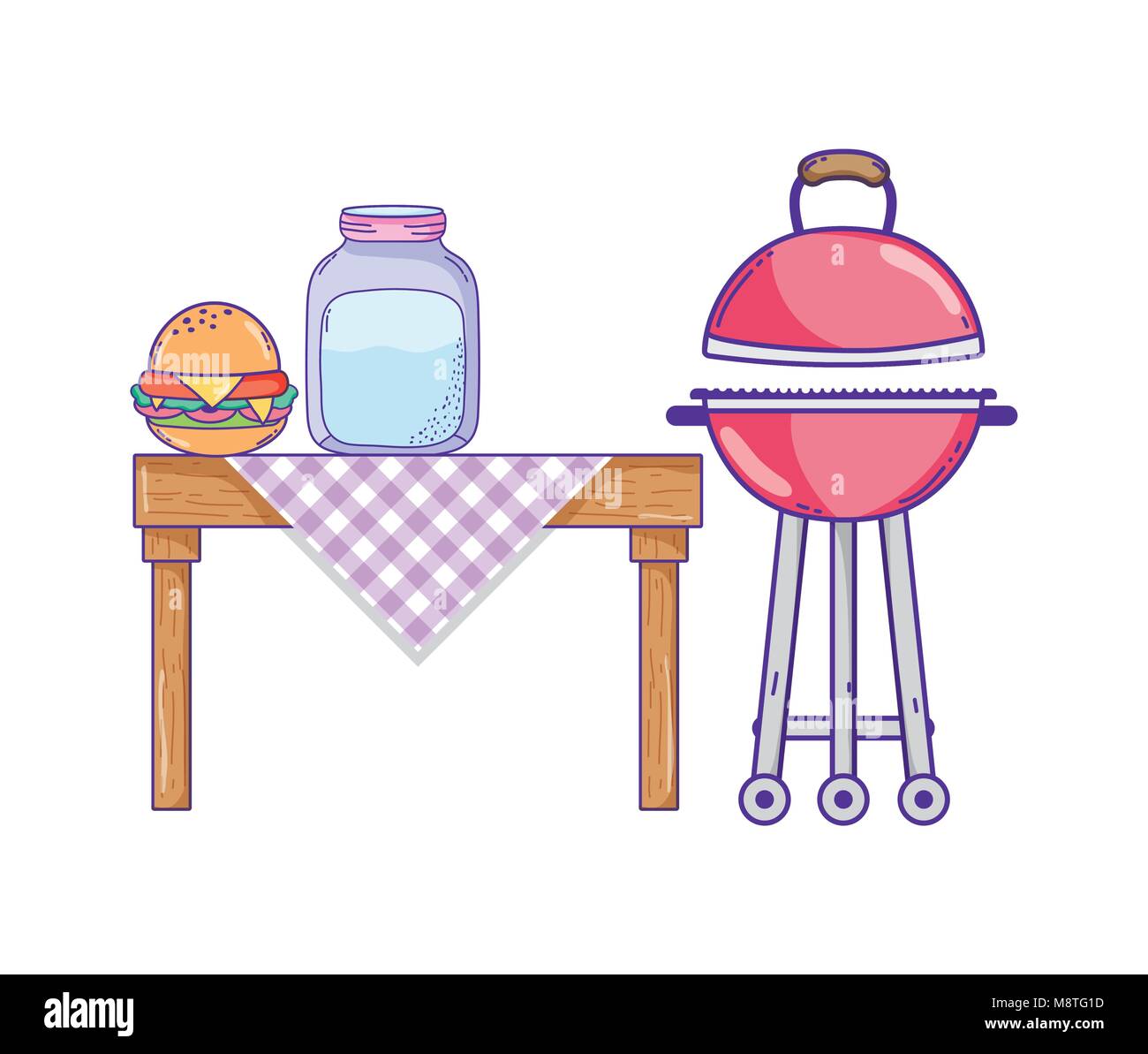 Summer food cartoons Stock Vector Image & Art - Alamy