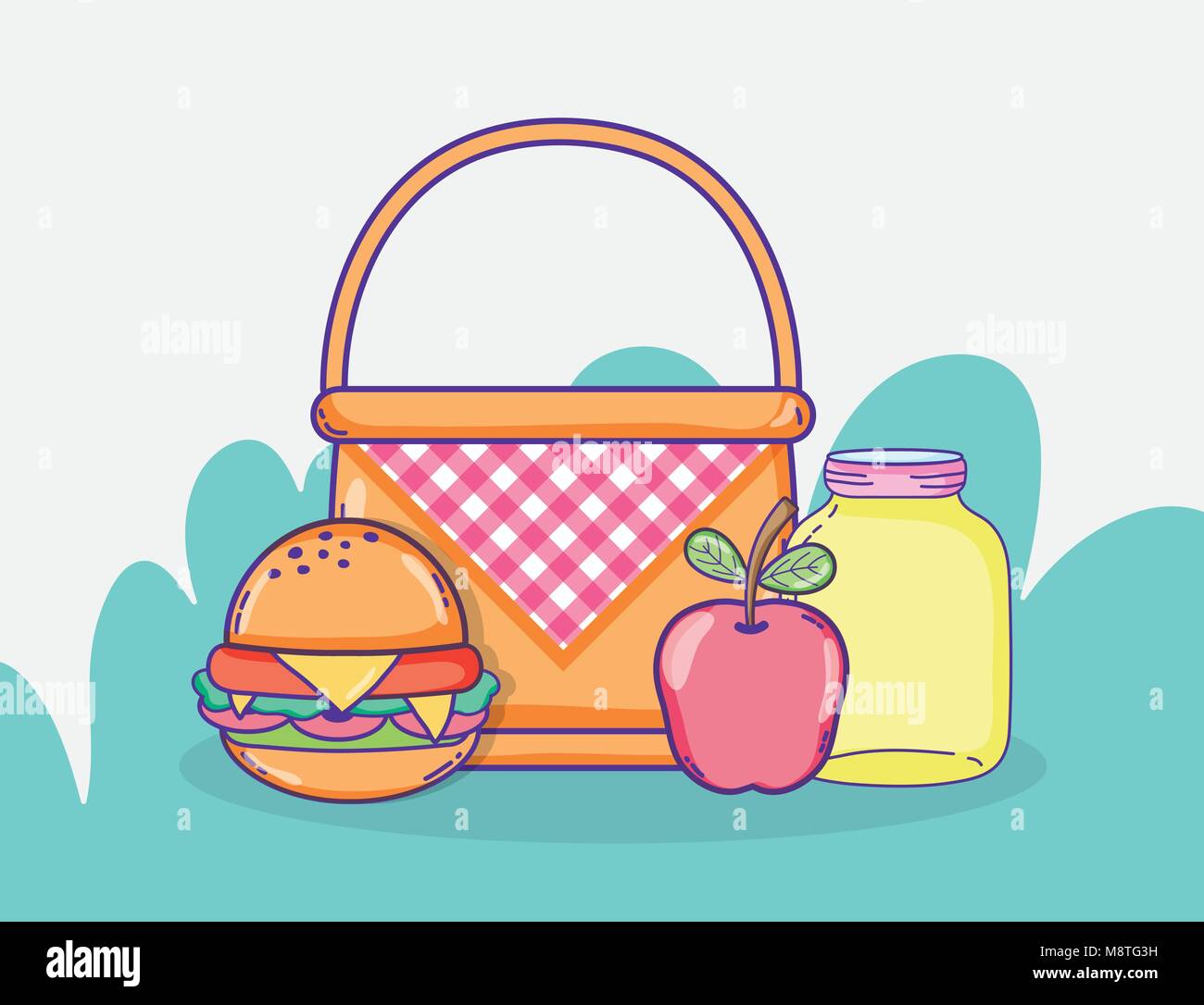 Summer food cartoons Stock Vector Image & Art - Alamy