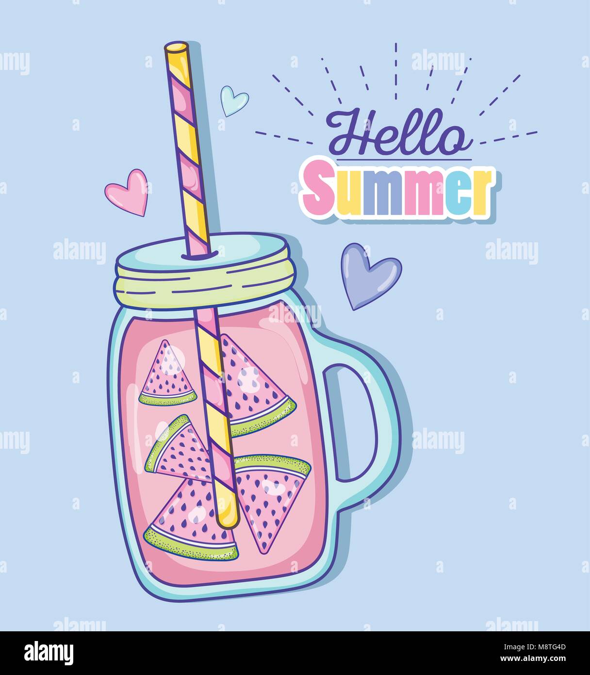 Hello summer cartoons Stock Vector Image & Art - Alamy