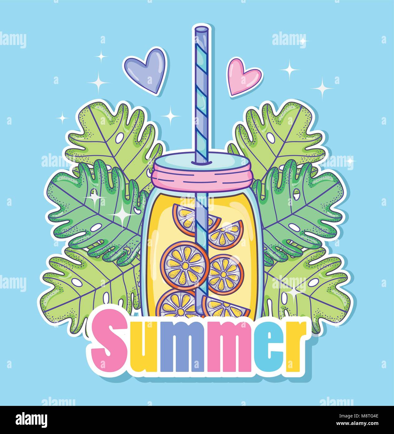 Hello summer cartoons Stock Vector Image & Art - Alamy