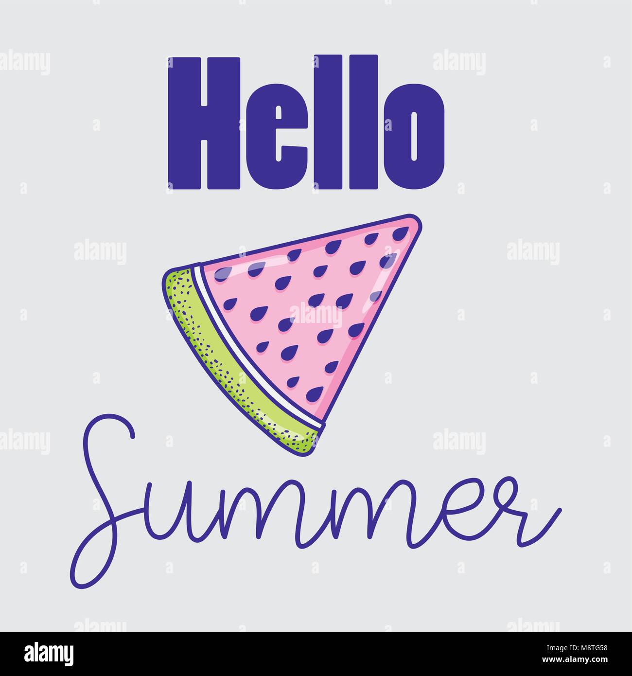 Hello summer cartoons Stock Vector Image & Art - Alamy