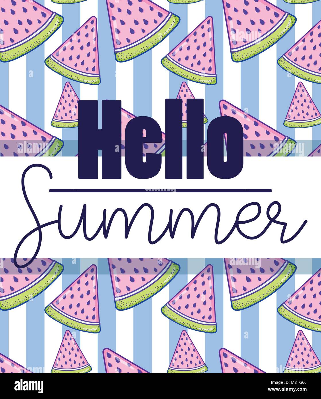 Hello summer cartoons Stock Vector Image & Art - Alamy