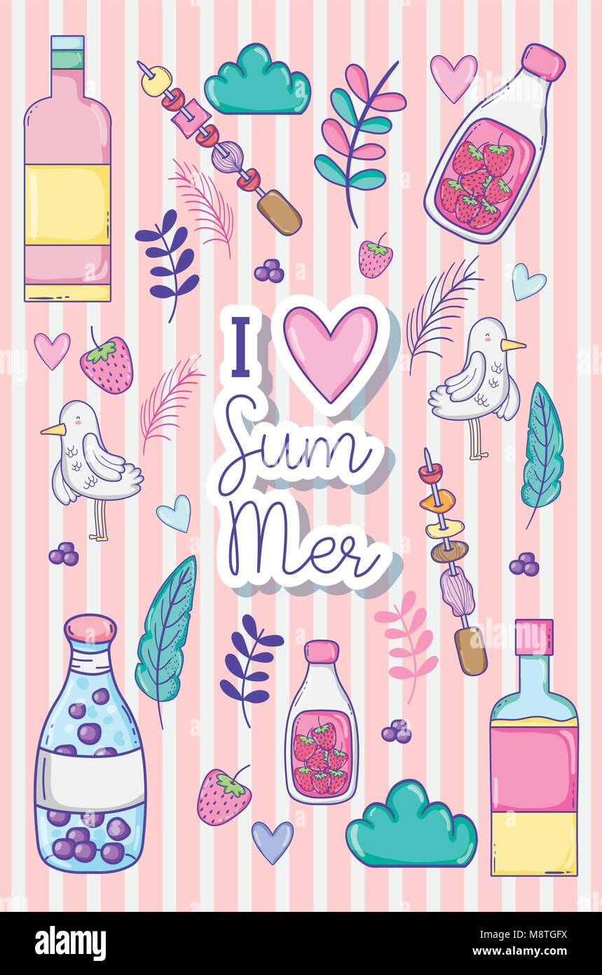 I love summer cartoons Stock Vector Image & Art - Alamy