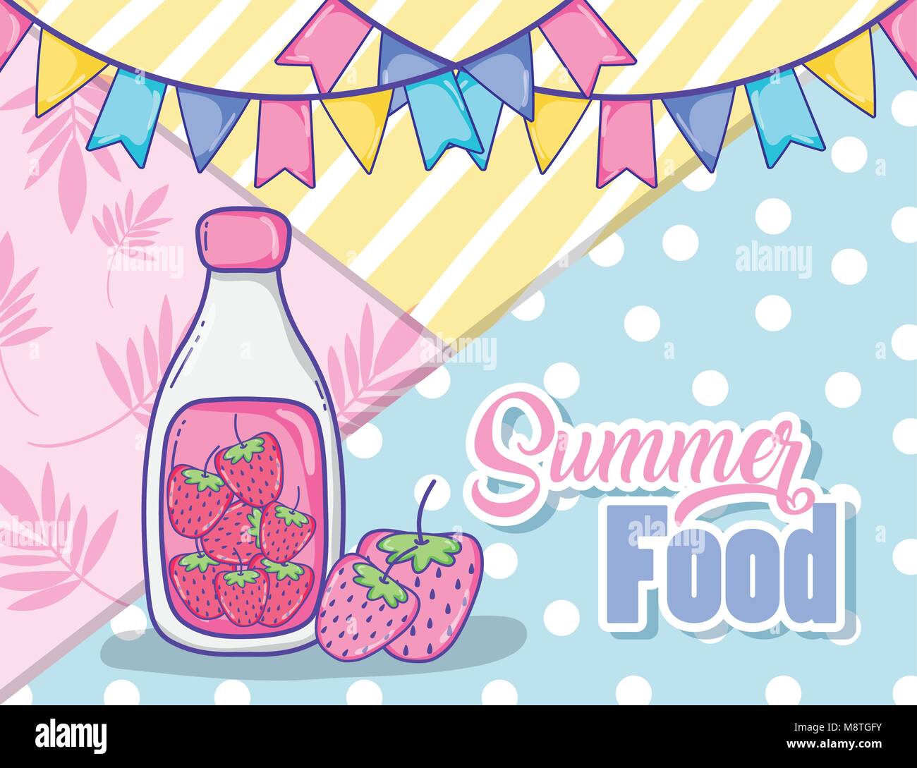 Summer juice and food Stock Vector Image & Art - Alamy