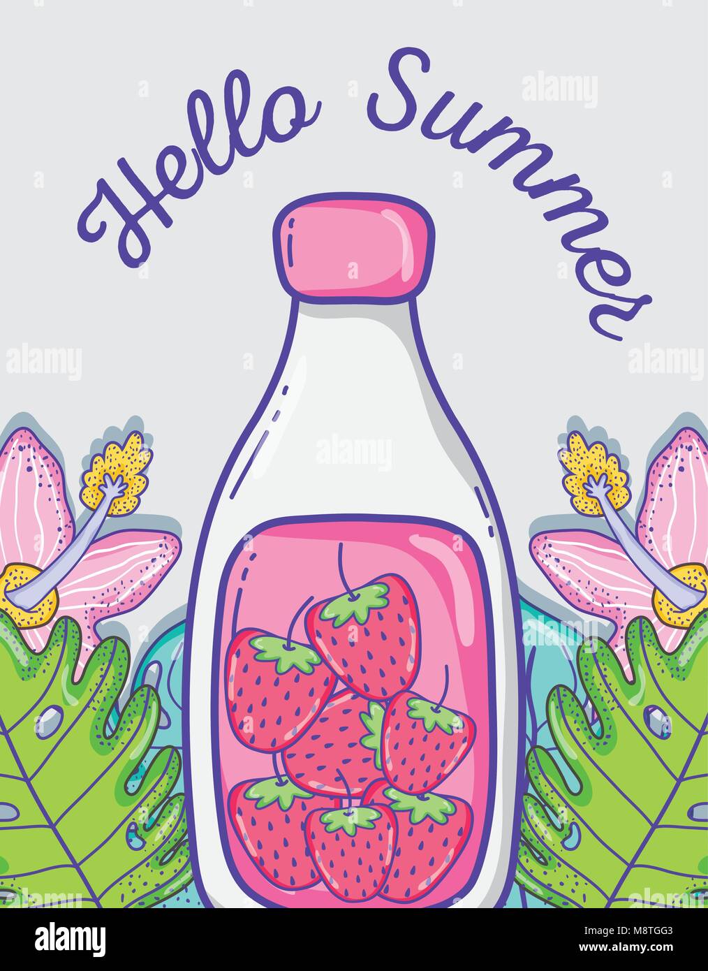 Hello summer cartoons Stock Vector Image & Art - Alamy