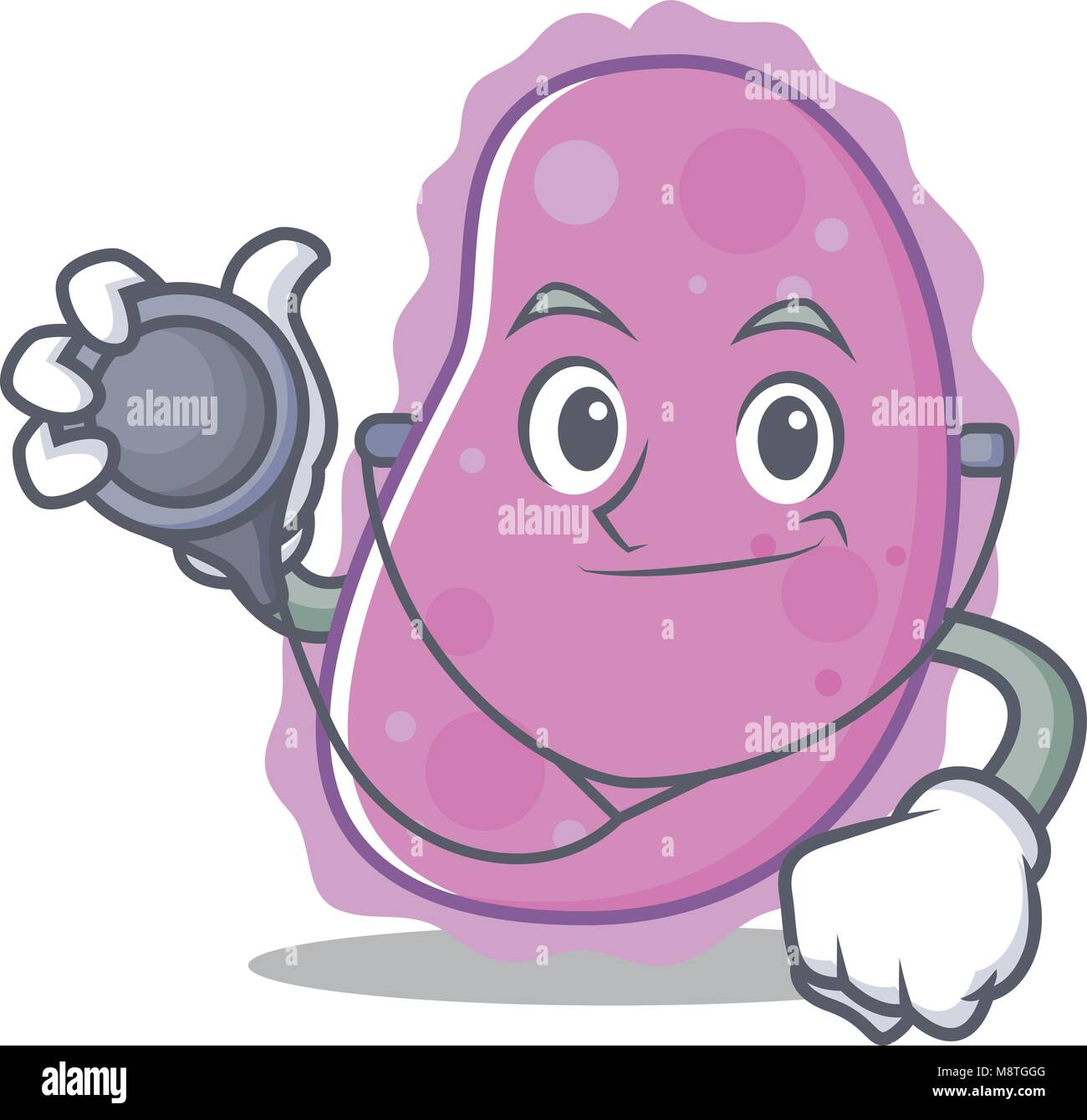 Doctor bacteria character cartoon style Stock Vector Image & Art - Alamy