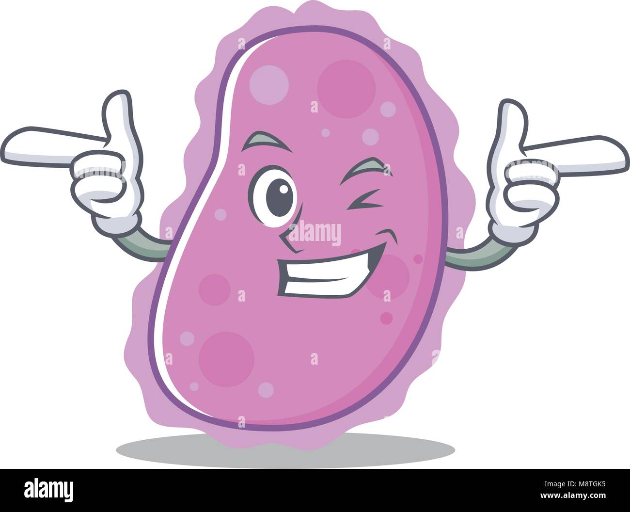 Wink bacteria character cartoon style Stock Vector Image & Art - Alamy