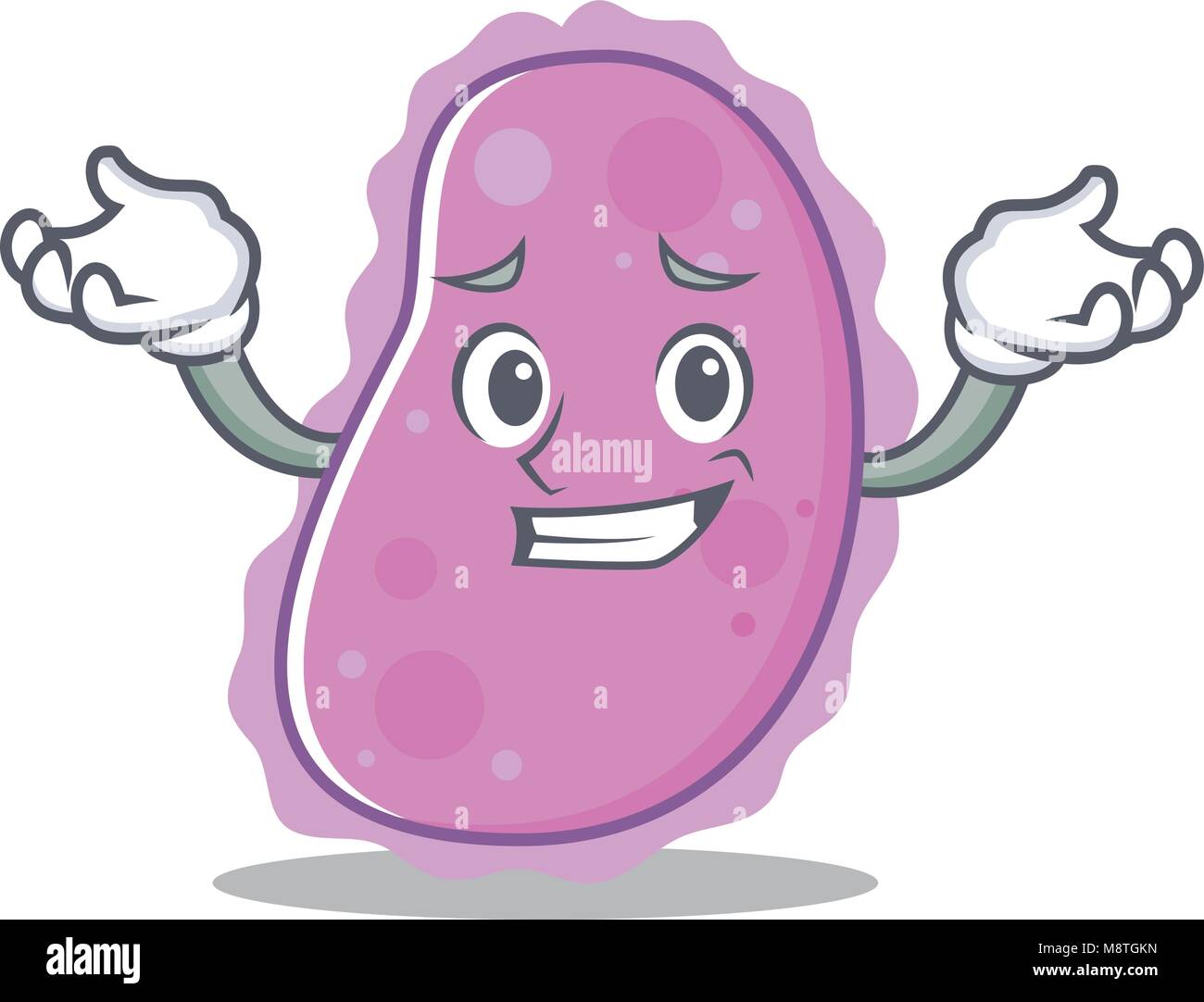 Grinning bacteria character cartoon style Stock Vector Image & Art - Alamy