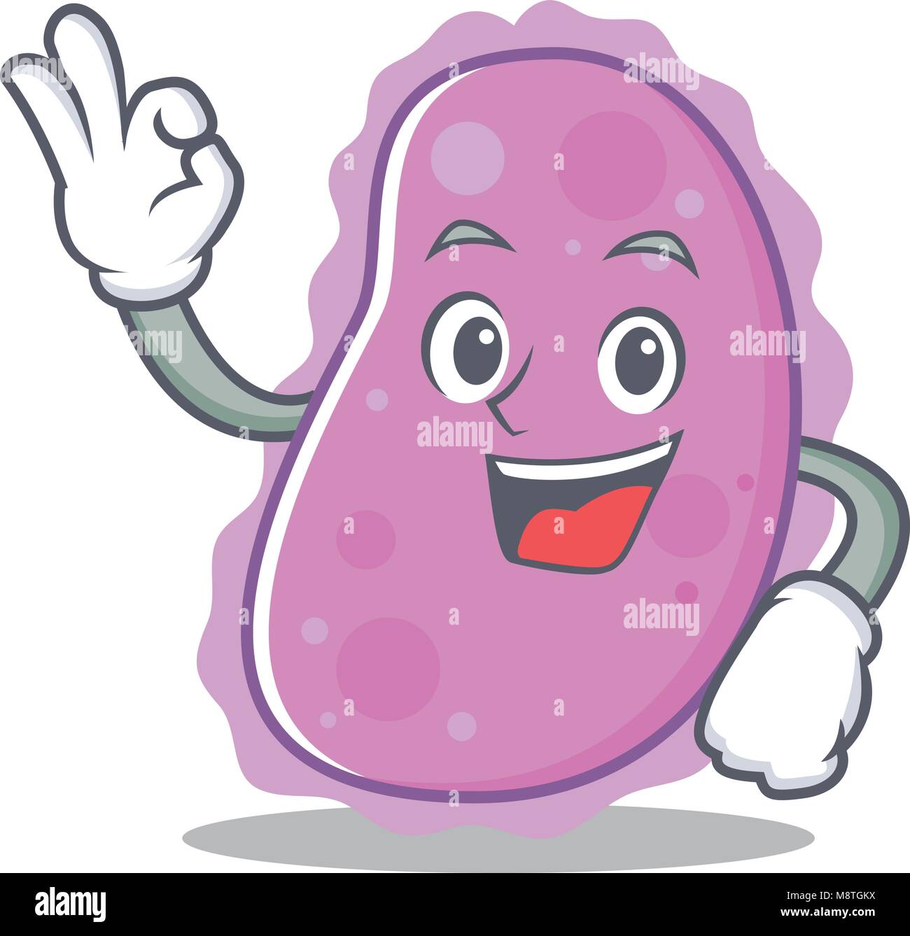 Okay bacteria character cartoon style Stock Vector Image & Art - Alamy