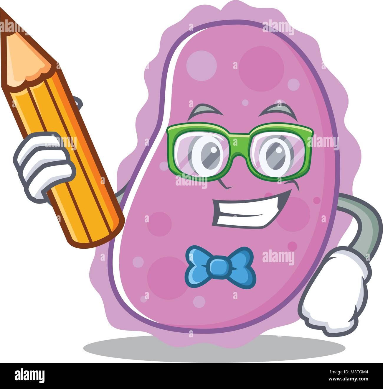 Student bacteria character cartoon style Stock Vector Image & Art - Alamy