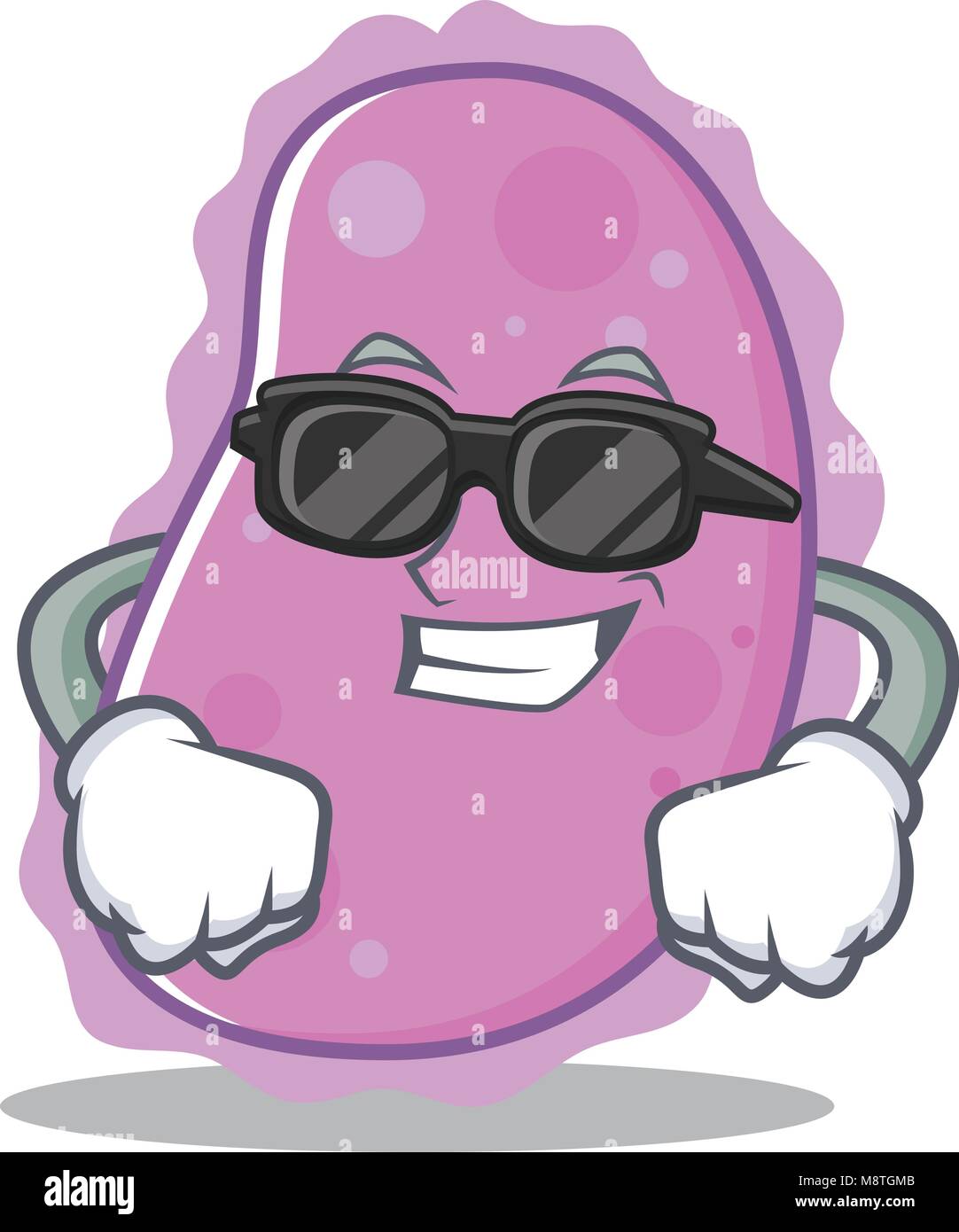 Super cool bacteria character cartoon style Stock Vector Image & Art ...