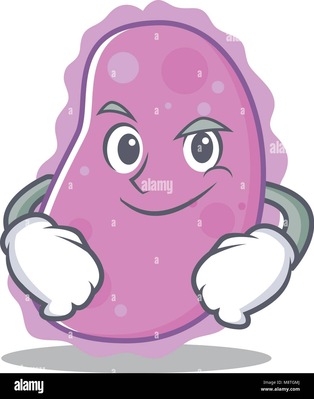 Smirking bacteria character cartoon style Stock Vector Image & Art - Alamy