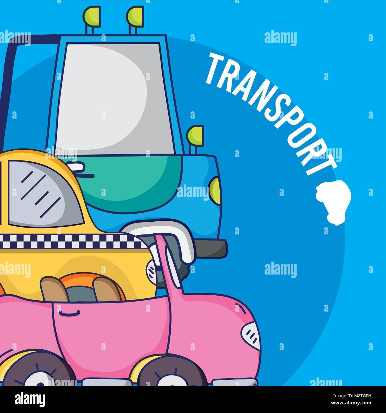 Set of cartoons vehicles Stock Vector Image & Art - Alamy