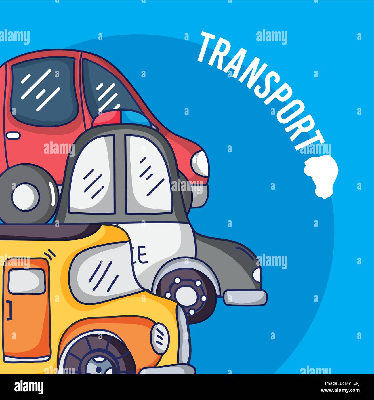 Set of cartoons vehicles Stock Vector Image & Art - Alamy