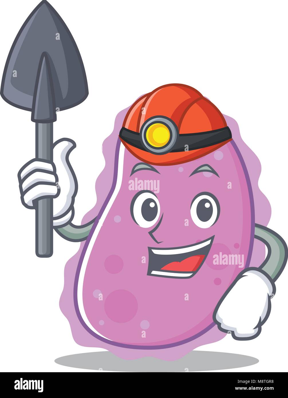 Miner bacteria mascot cartoon style Stock Vector Image & Art - Alamy