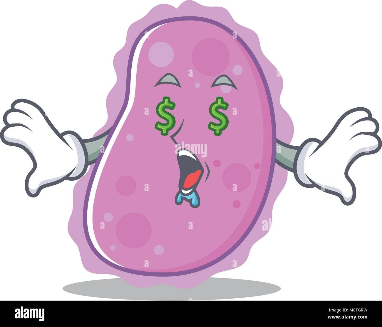 Money eye bacteria mascot cartoon style Stock Vector Image & Art - Alamy