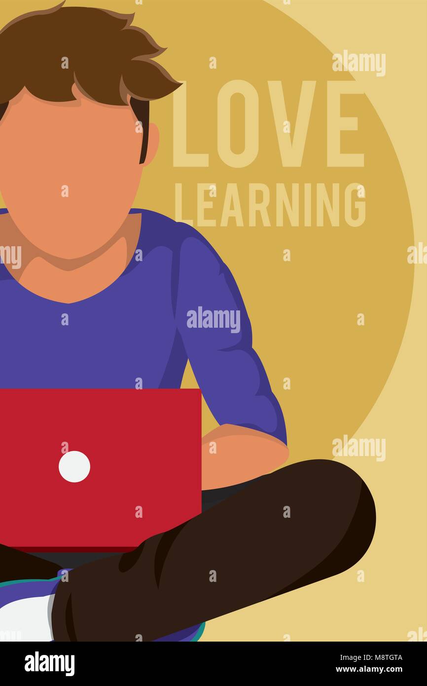 Love learning cartoon design Stock Vector Image & Art - Alamy