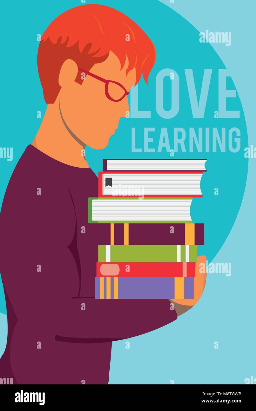 Love learning cartoon design Stock Vector Image & Art - Alamy