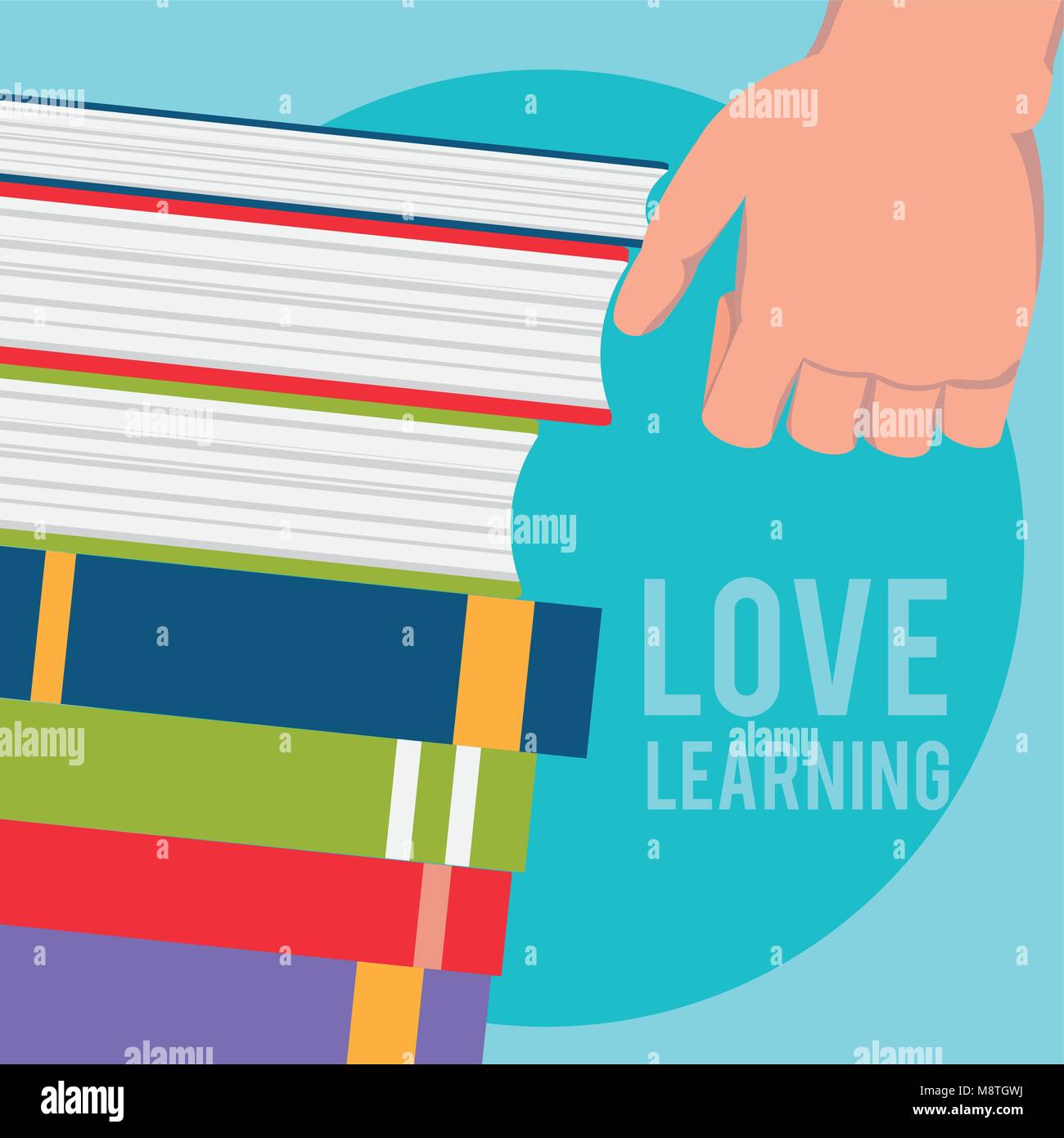 Reading books cartoon Stock Vector Image & Art - Alamy