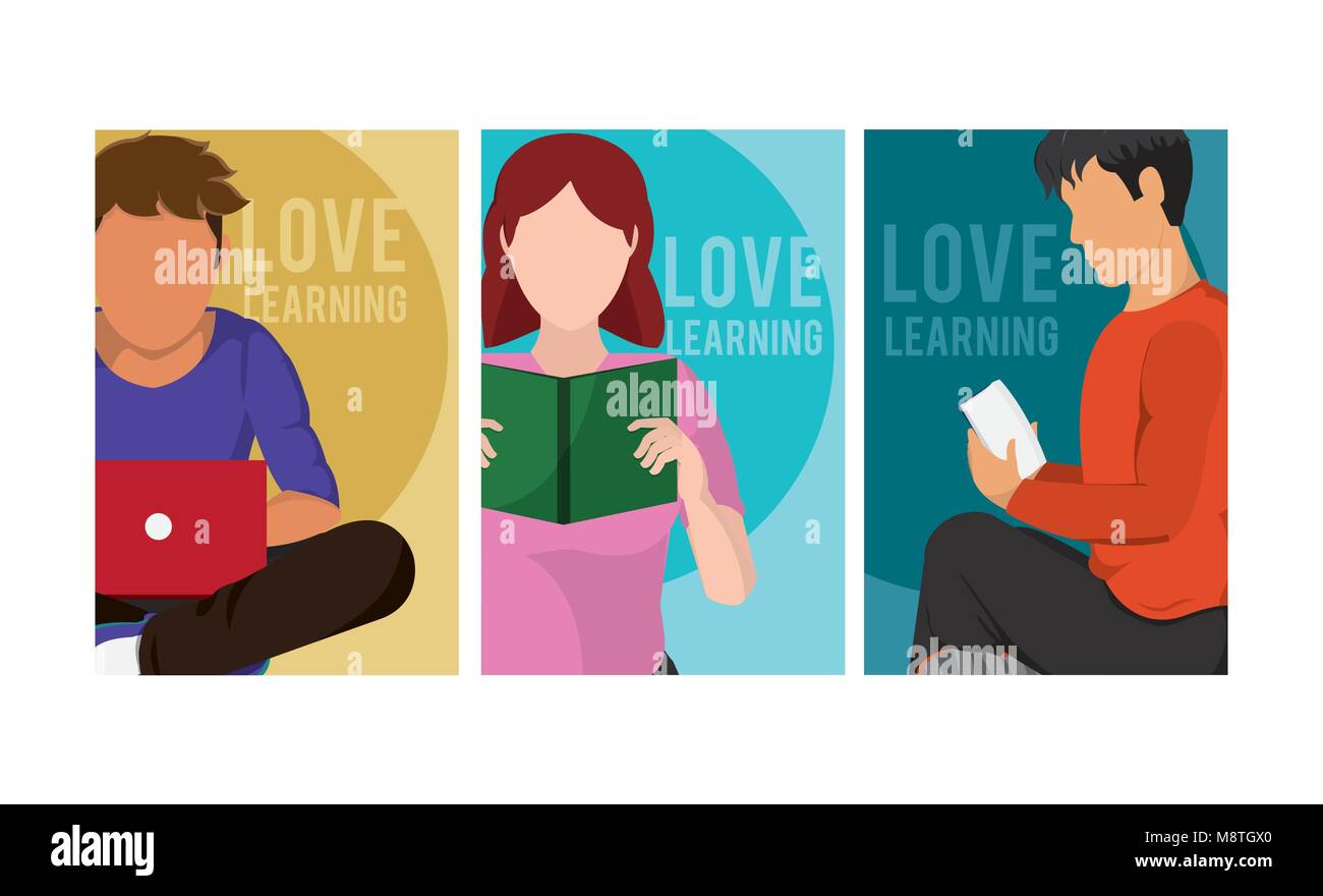 Love learning Stock Vector Images - Alamy