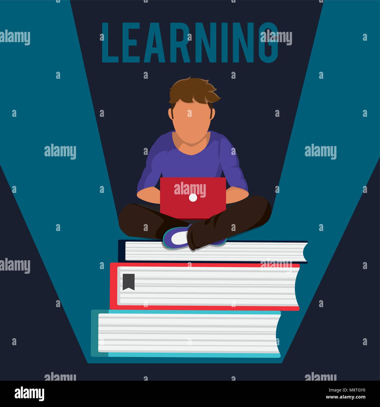 Study and laptops Stock Vector Images - Alamy