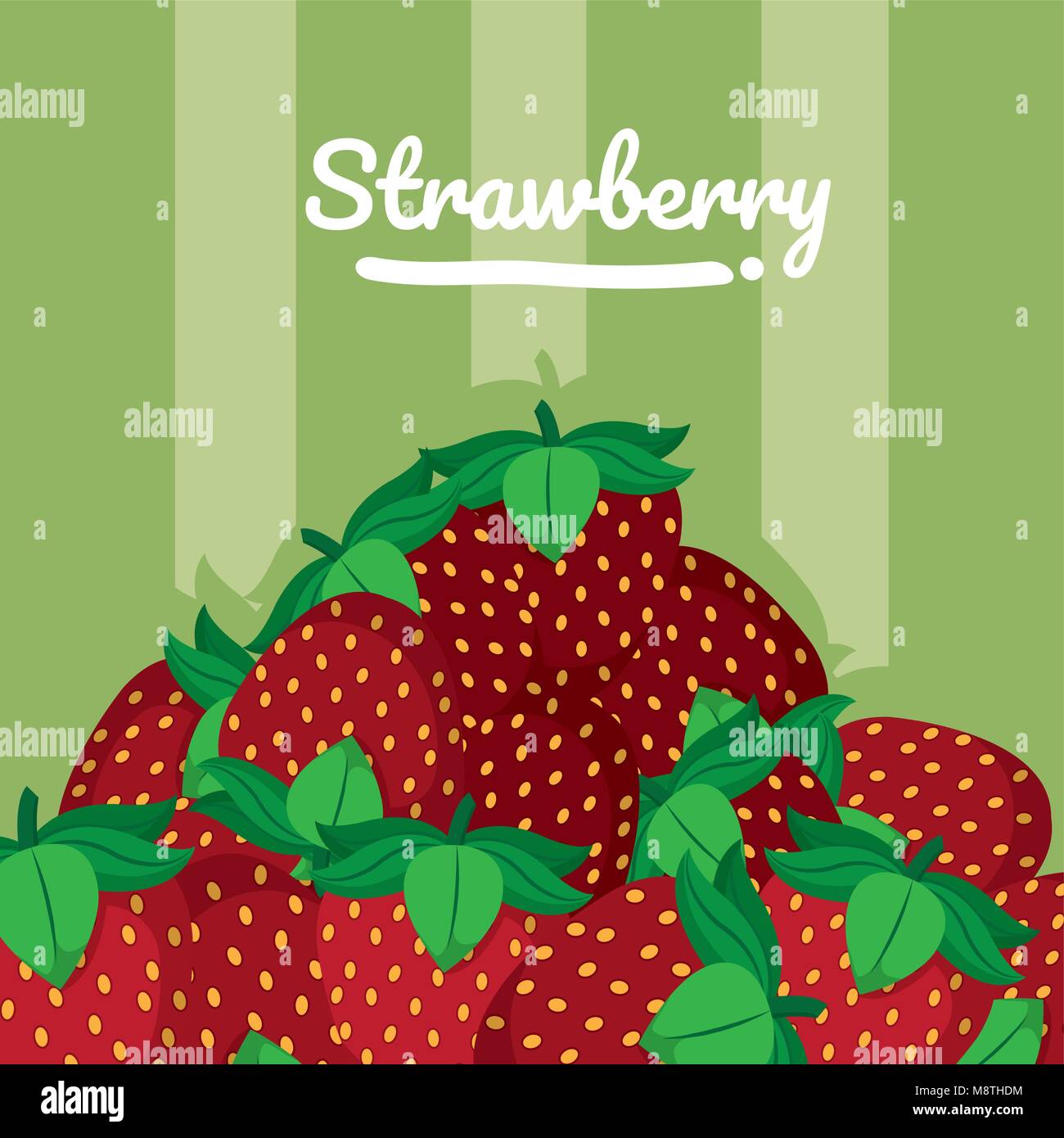 Strawberry fruit cartoon Stock Vector Image & Art - Alamy